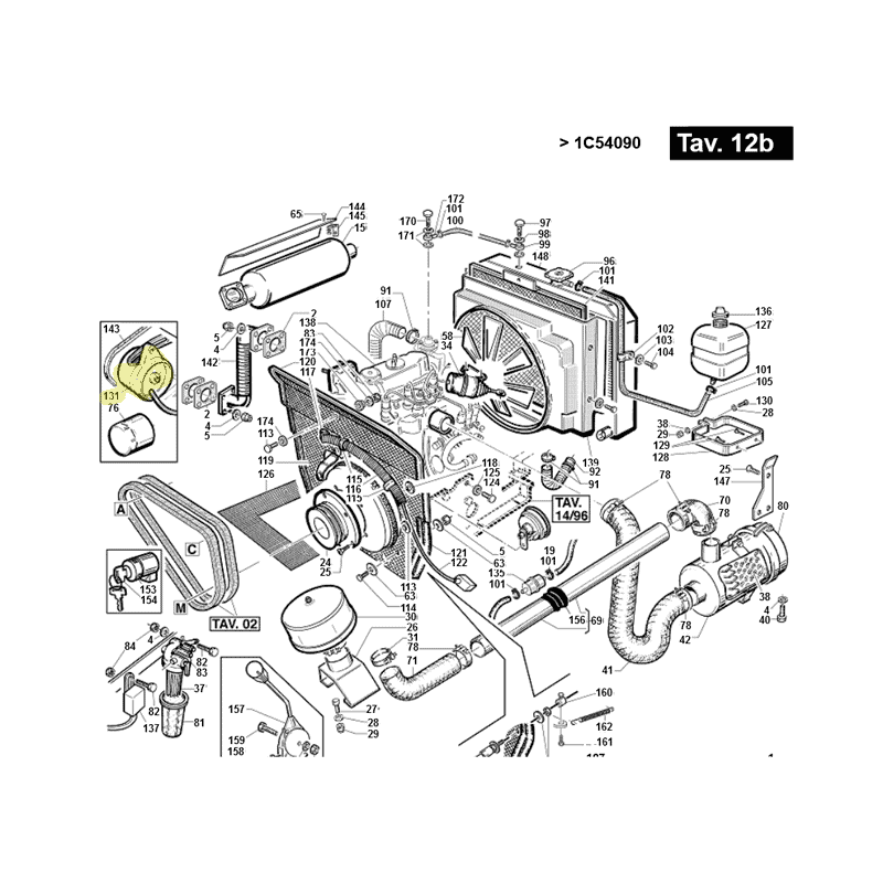 Denso 100211-1670 Alternator for Kubota Engine