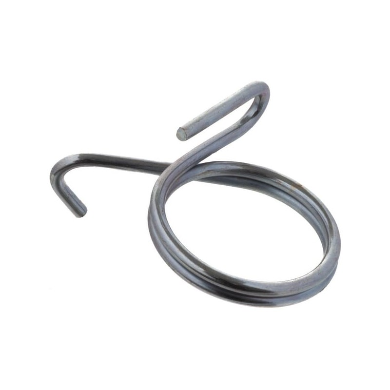 Belt tensioner lever spring on scarifier