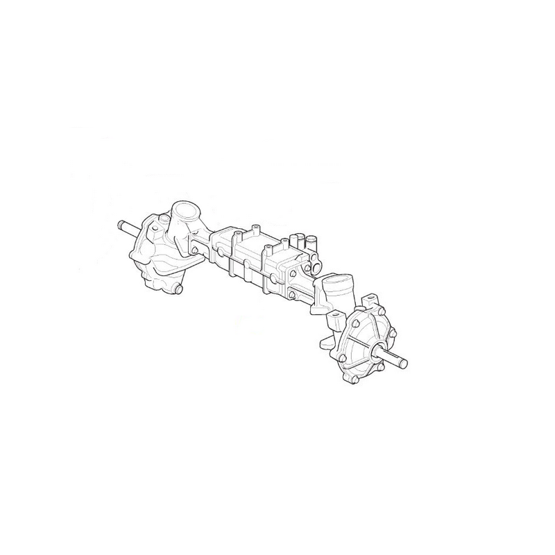 GGP lawn tractor front axle - 118400974/0