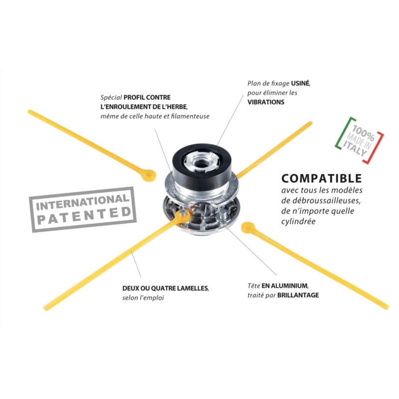 Tête débroussailleuse Tête de débrousailleuse Flash Cutter Qfc10